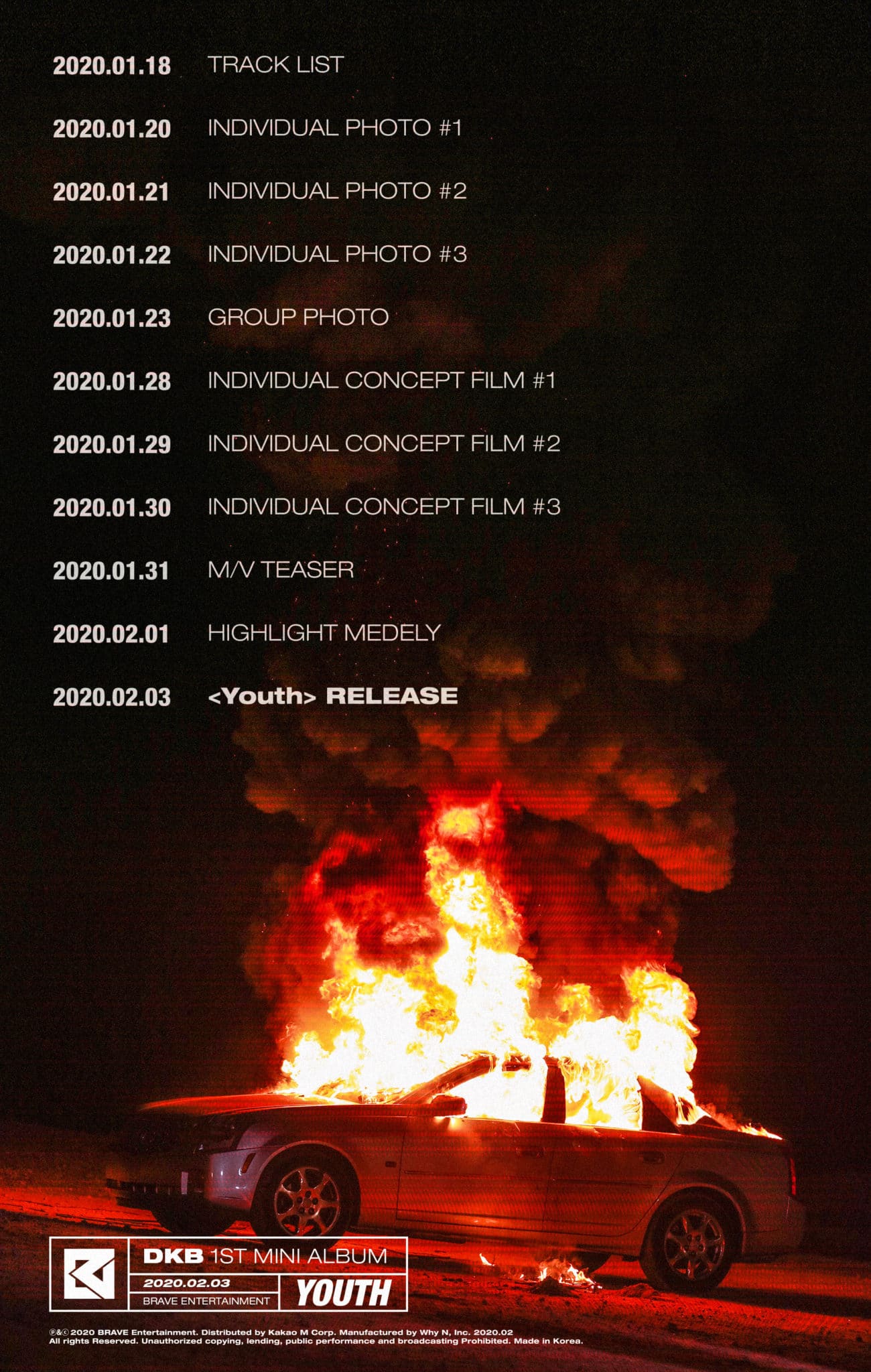 DKB デビューアルバム'Youth' デビュースケジューラー公開で期待感UP! - DANMEE ダンミ