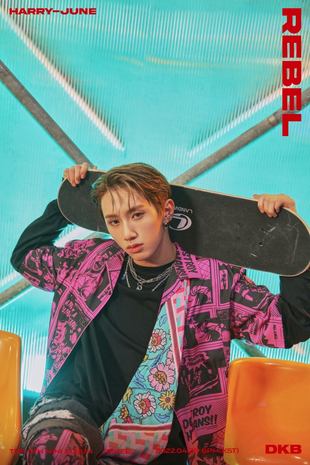 DKB 4thミニアルバム 'REBEL' E-CHAN、 HARRY-JUNE、TEO、HEECHANのティーザー公開！ - DANMEE ダンミ